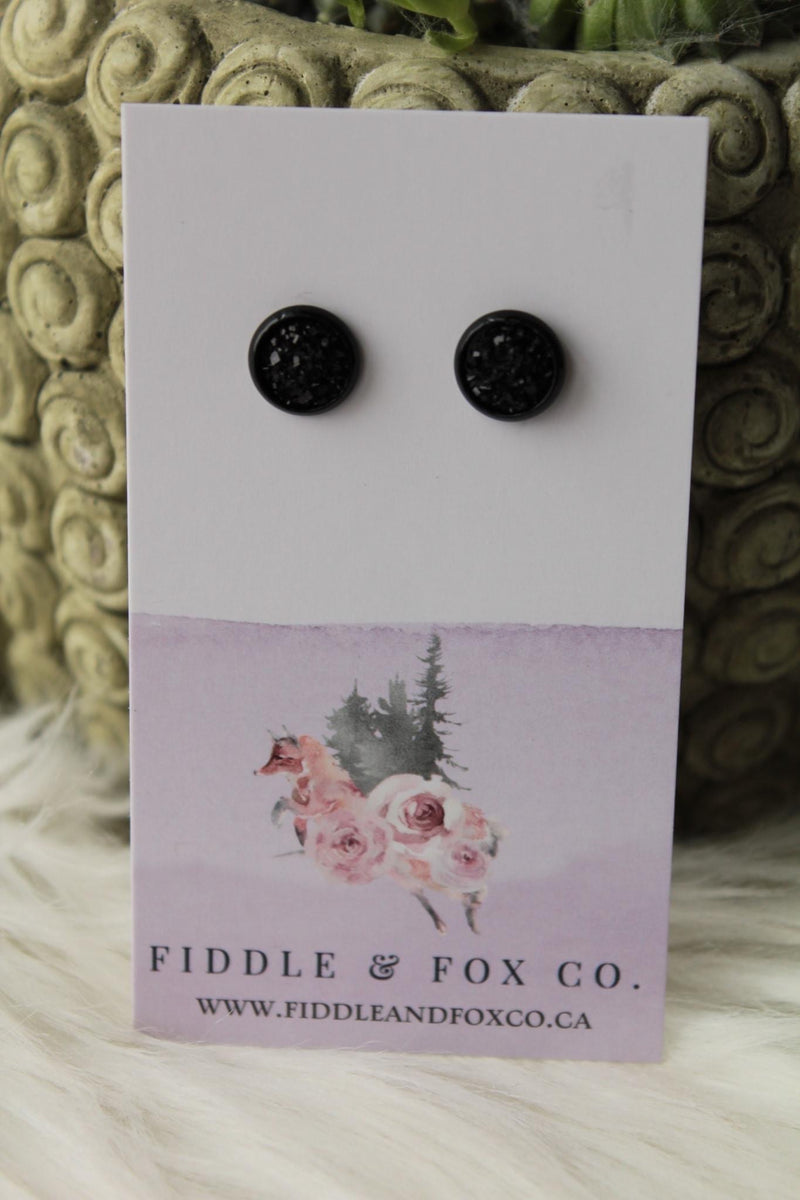 8mm Flat Black On Black – Fiddle & Fox Co